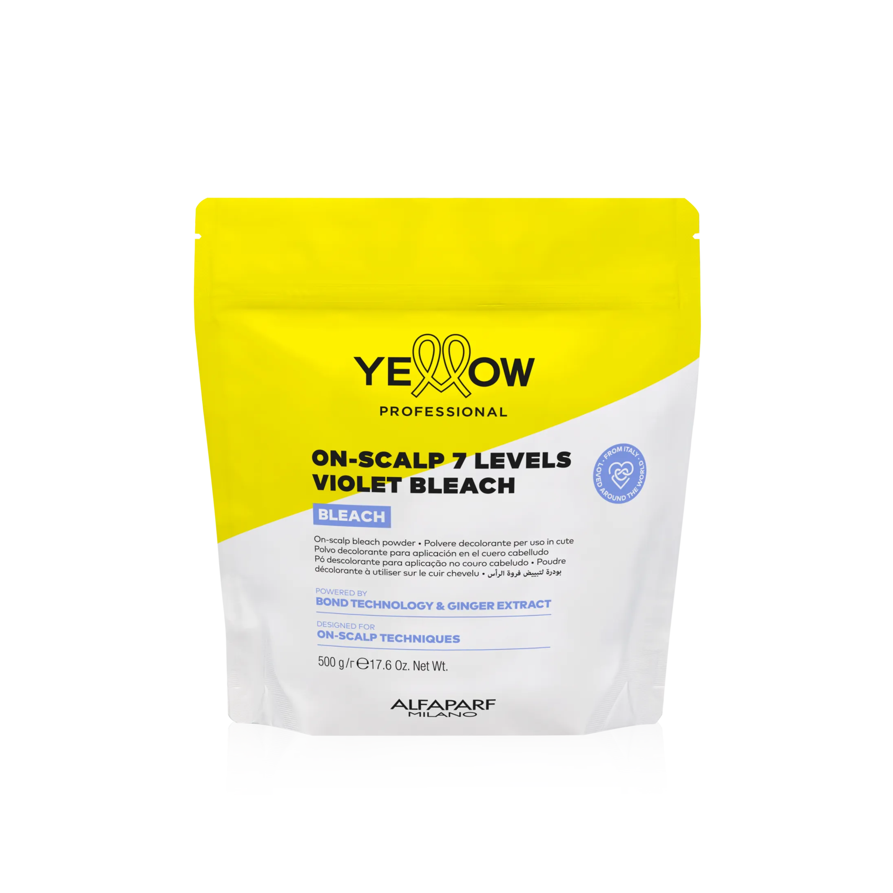 Decolorante Scalp Bleach Powder 7 Niveles Yellow Alfaparf 500 g ...