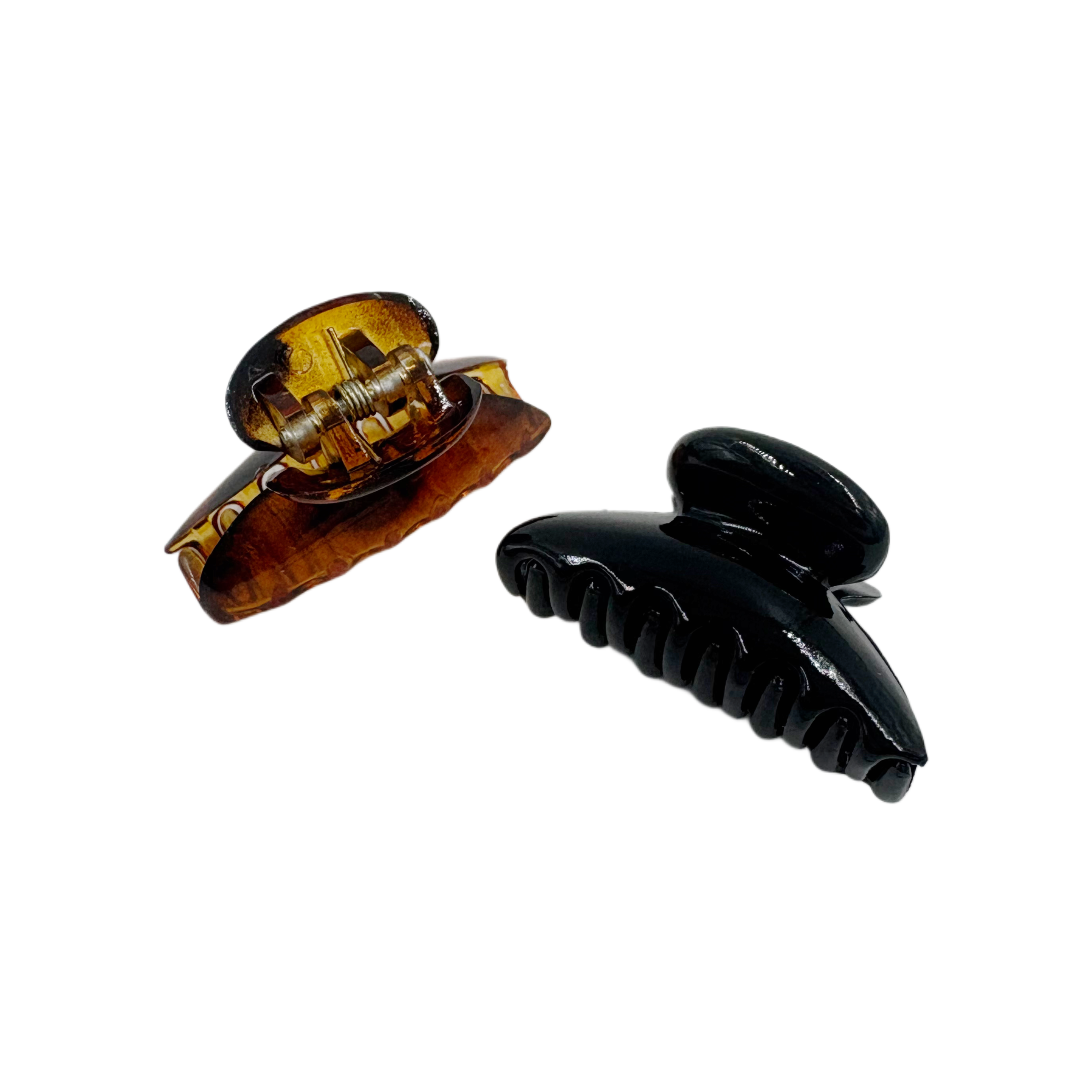 Pinzas para el Cabello Carey y Negra Home Beauty 2 Piezas Mini ...