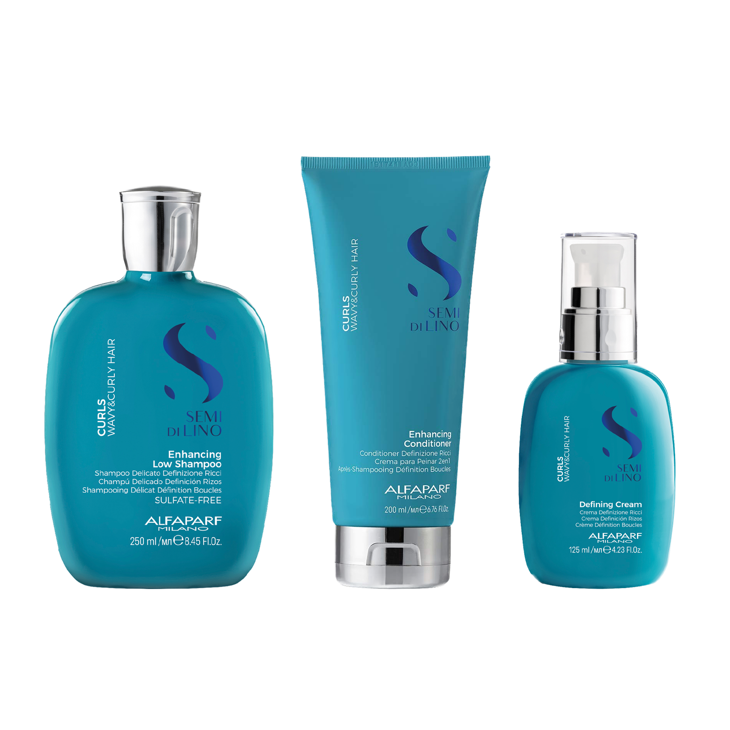 Kit Enhancing Para Cabellos con Rizos Semi Di Lino Alfaparf ...